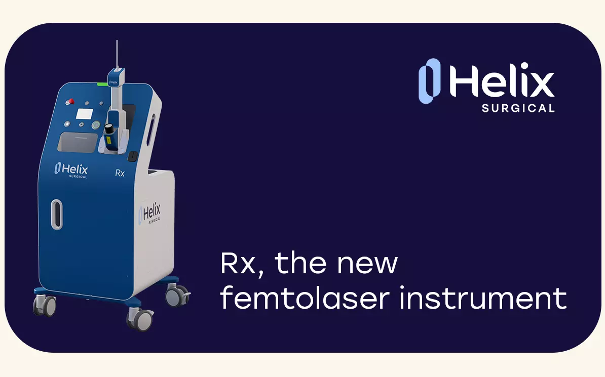 Rx, the new femtolaser instrument for cataract surgery